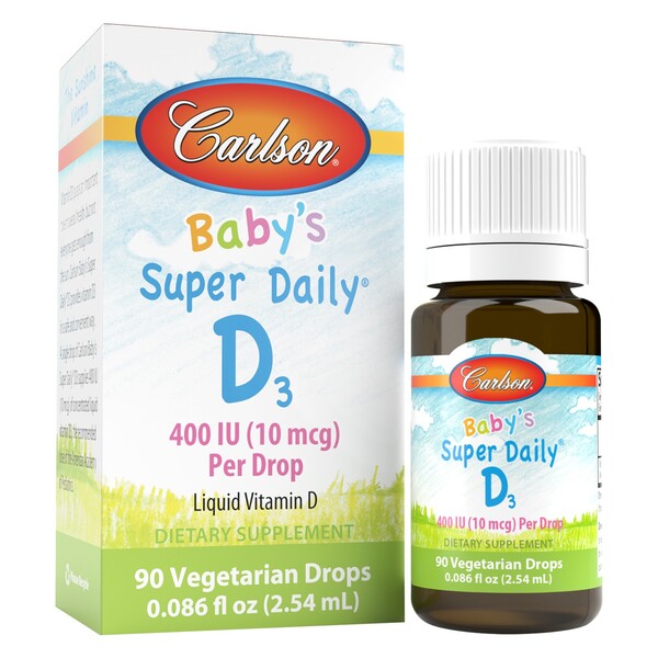 Carlson Labs Baby's Super Daily D3 - Odżywki i suplementy tabletki na ...